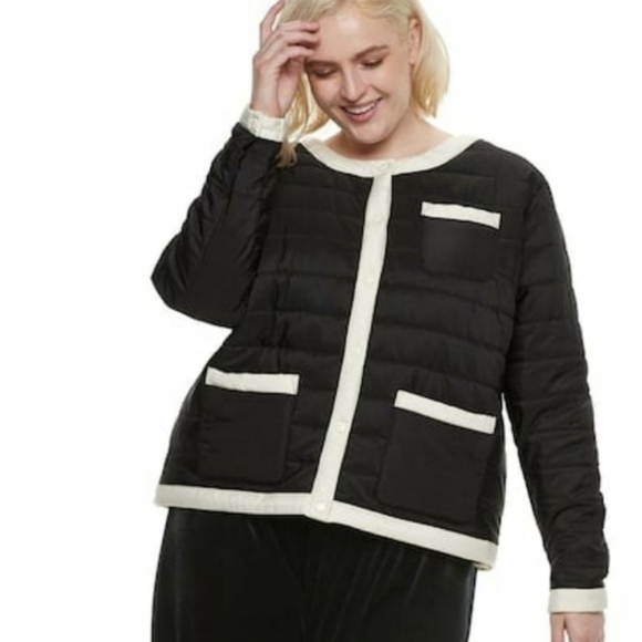 POPSUGAR | Jackets & Coats | Lightweight Colorblock Puffer Jacket ...